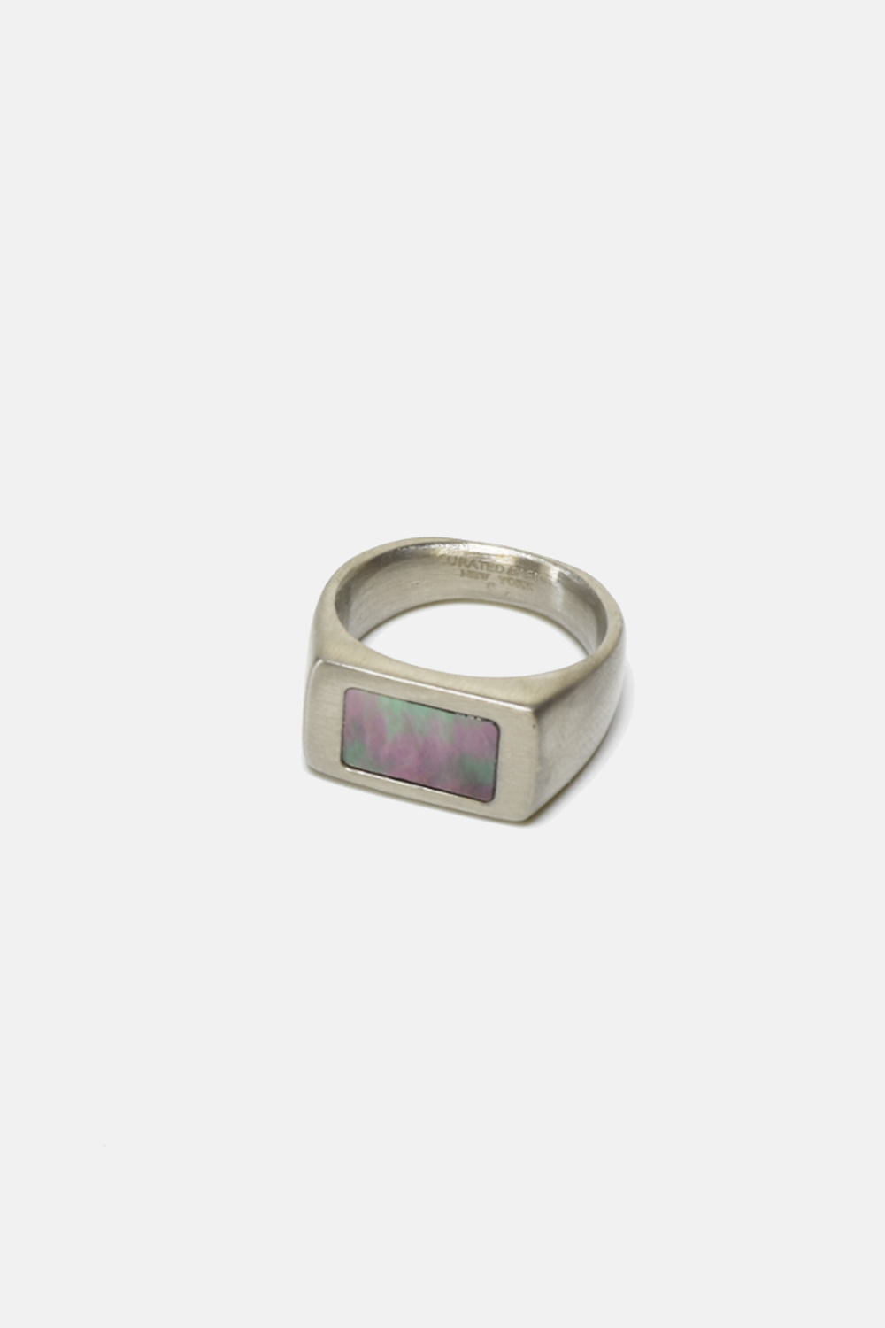 Black Shell Inlay Ring