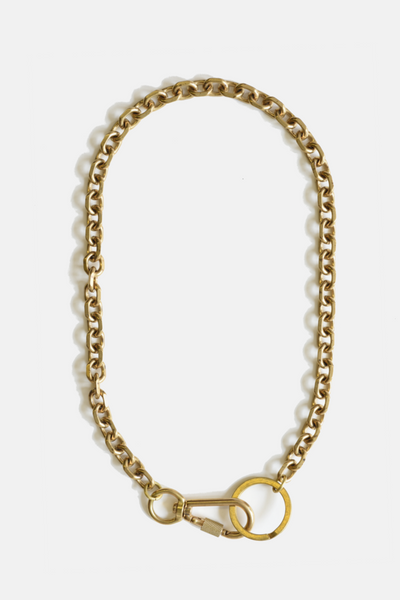 10mm Brass Necklace Chain // Wallet Chain